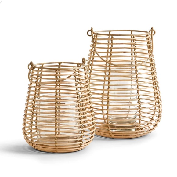 Two's Company | Accents | Twos Company Nwt 2pc Horizontal Cane Weave ...